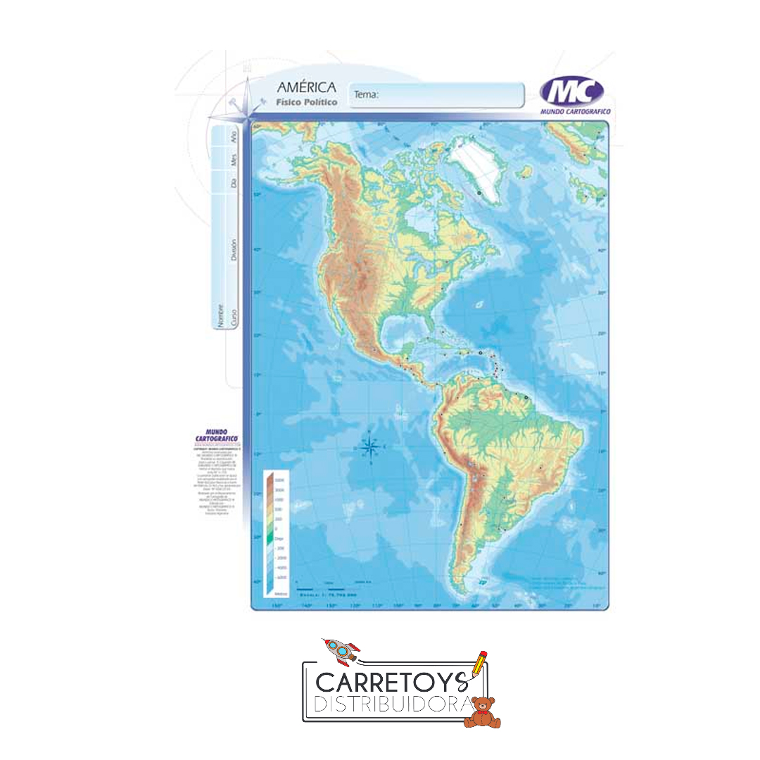 MAPAS FISICO POLITICO N°5 SOBRE X20