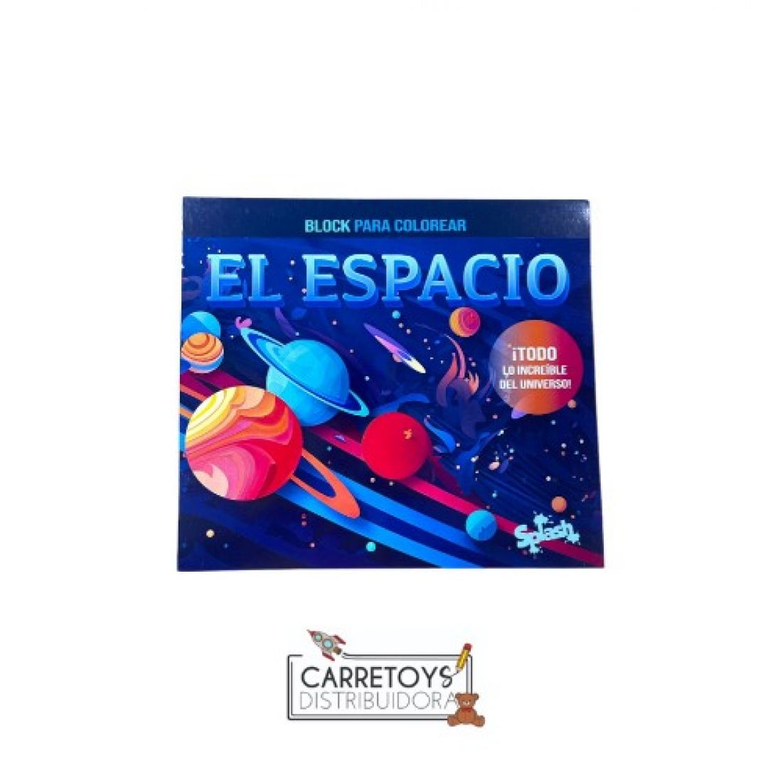 LIBRO BLOCK PARA COLOREAR EL ESPACIO - SPLASH