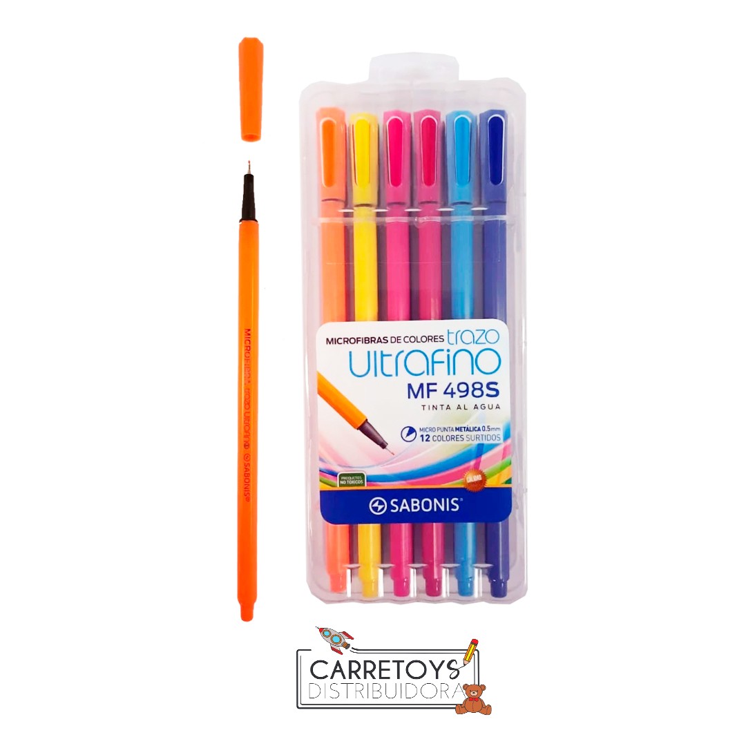 MICROFIBRA AL AGUA SET X12 COLORES SURTIDOS