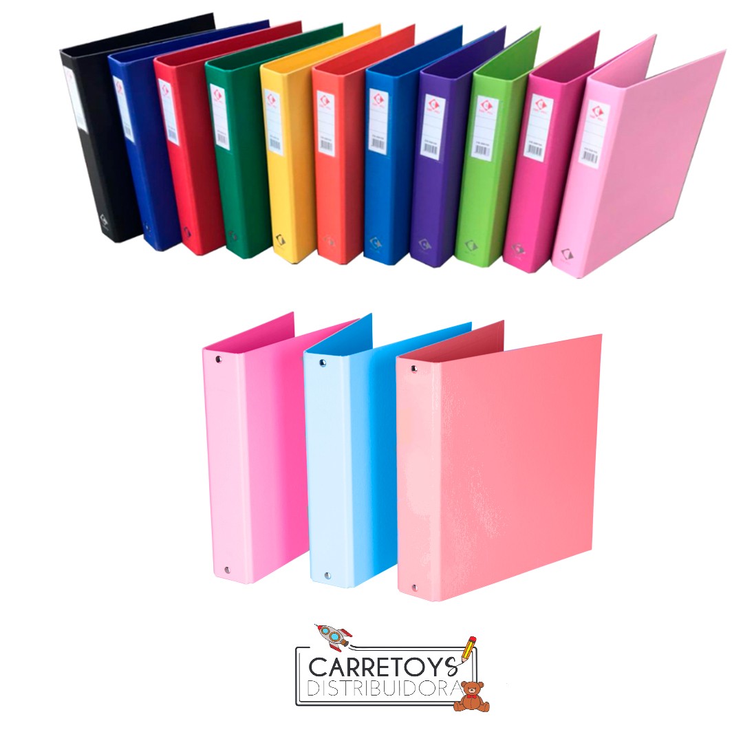 CARPETAS PVC COLOR LISO ESCOLAR 3X40 THE PEL