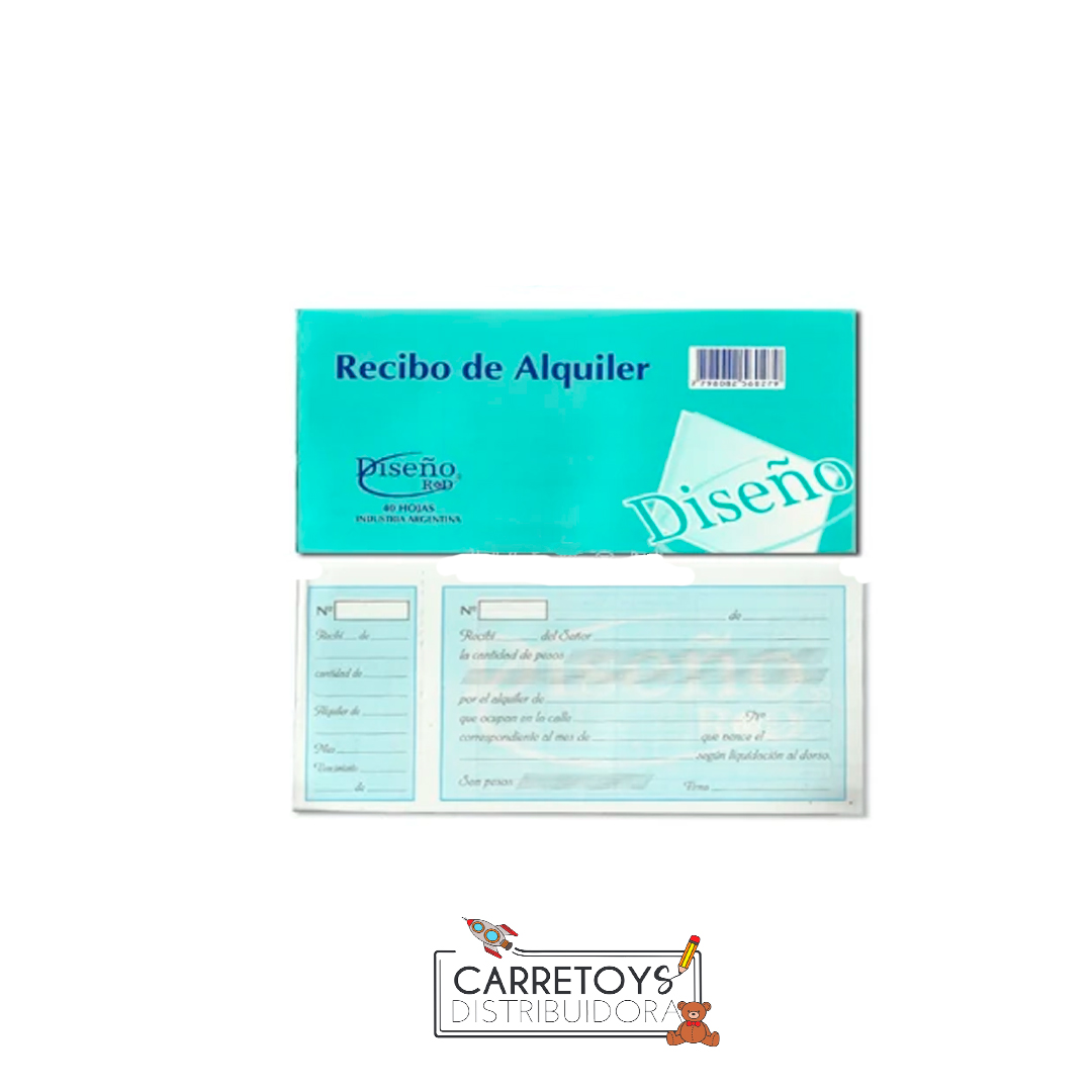 TALONARIO RECIBO ALQUILER x10